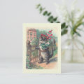 "The Mailman" Vintage Cat Postcard | Zazzle