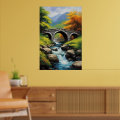 The Majesty of a Rocky Stream Crossing Poster | Zazzle