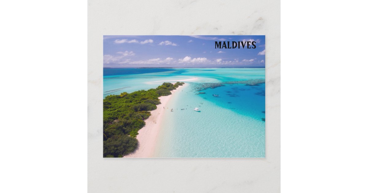 The Maldives Post Card | Zazzle