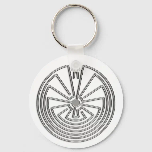 The Man in the Maze - silver Keychain | Zazzle