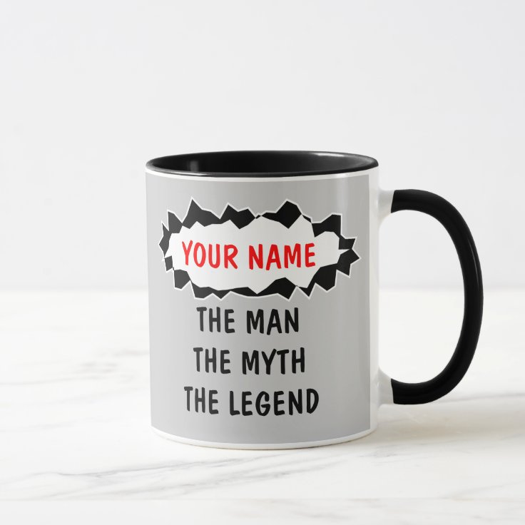 The man myth legend coffee mugs | Personalizable | Zazzle