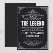 The Man The Myth The Legend Retirement Party Invitation | Zazzle