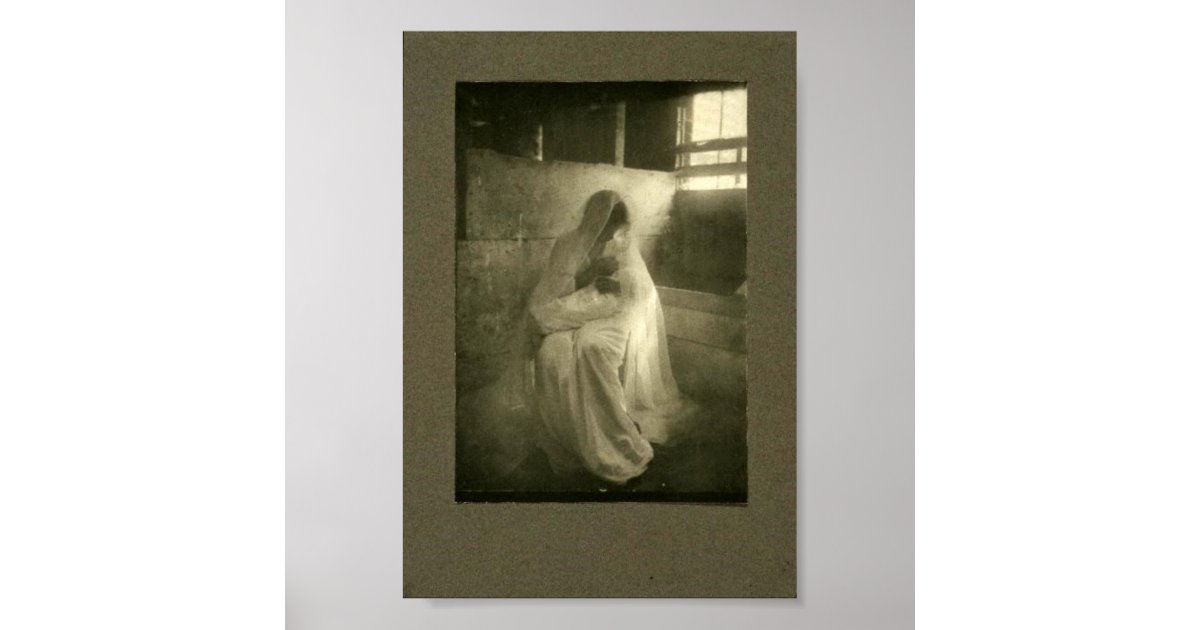 The Manger, Vintage c. 1900 Poster | Zazzle