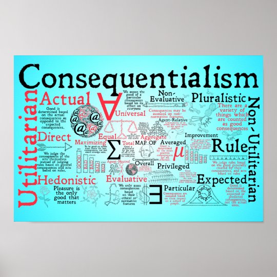 The Map of Consequentialism Poster | Zazzle.com