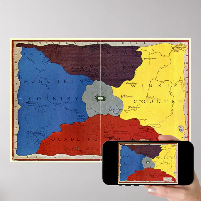 The Map of Oz Poster | Zazzle