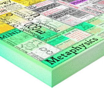 The Map of Philosophy Canvas Print | Zazzle