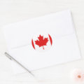 The Maple Leaf flag of Canada Classic Round Sticker | Zazzle