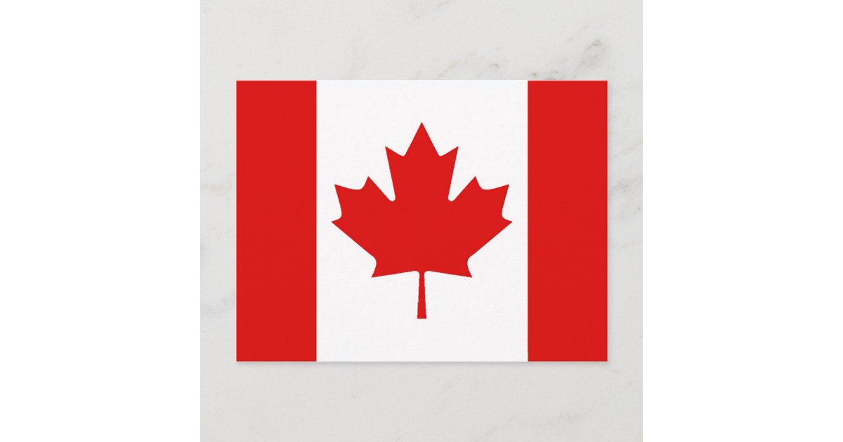 The Maple Leaf flag of Canada Postcard | Zazzle