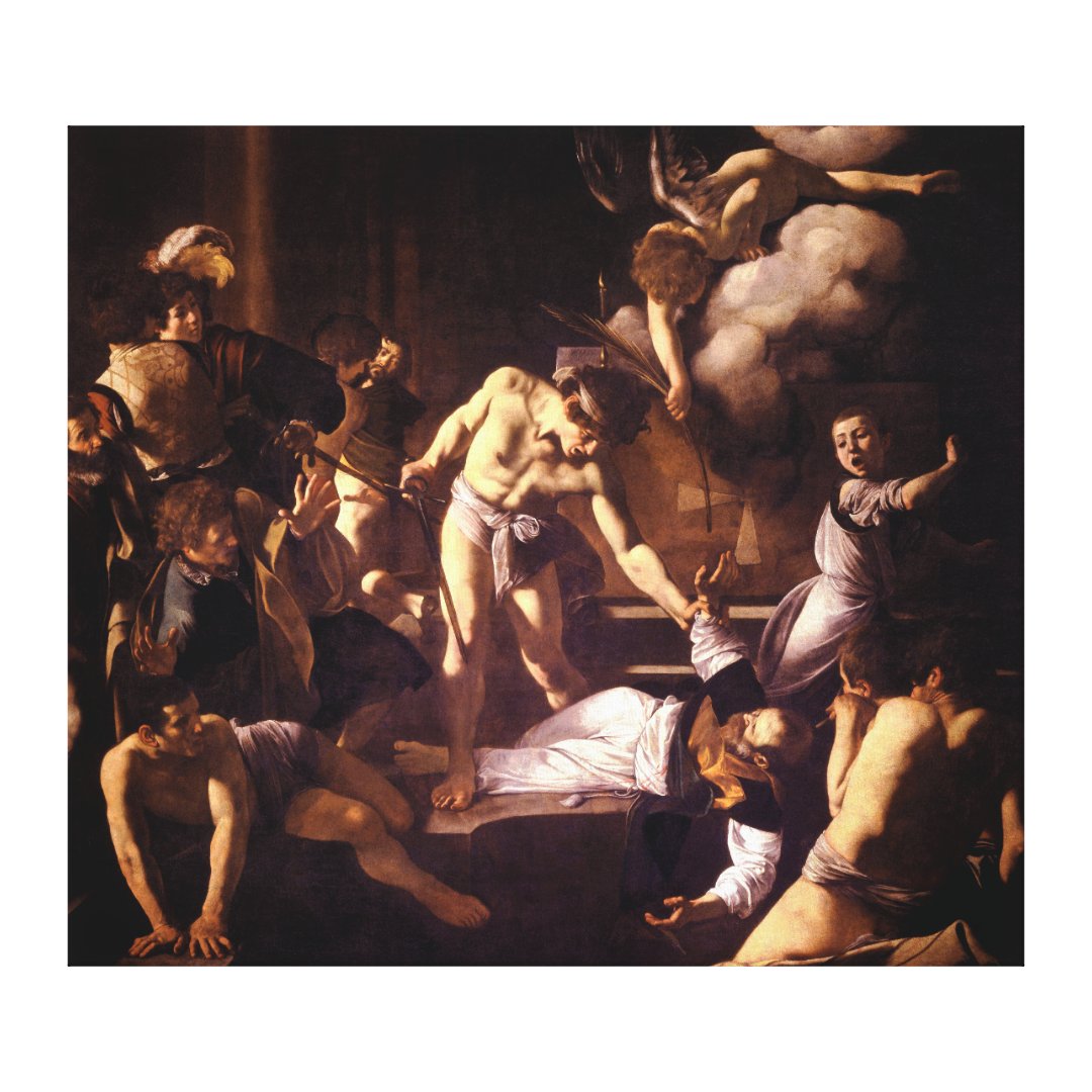 The Martyrdom of Saint Matthew by Caravaggio 1600 Canvas Print | Zazzle