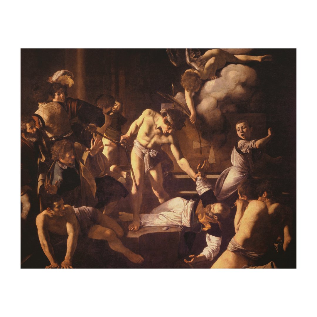 The Martyrdom of Saint Matthew by Caravaggio 1600 Wood Wall Decor | Zazzle