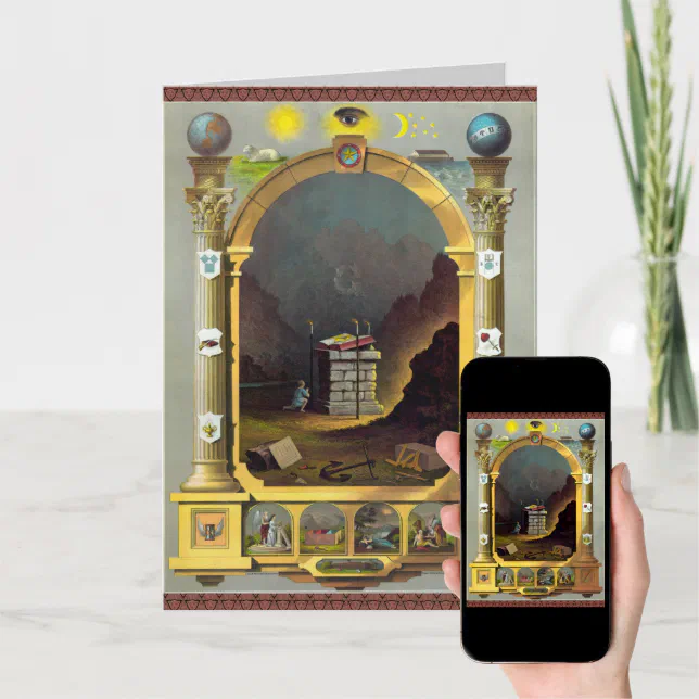 The Masonic Chart Card | Zazzle