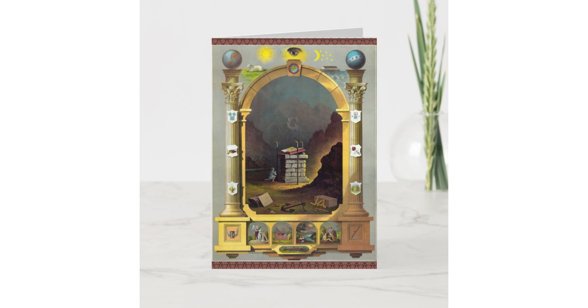 The Masonic Chart Card | Zazzle