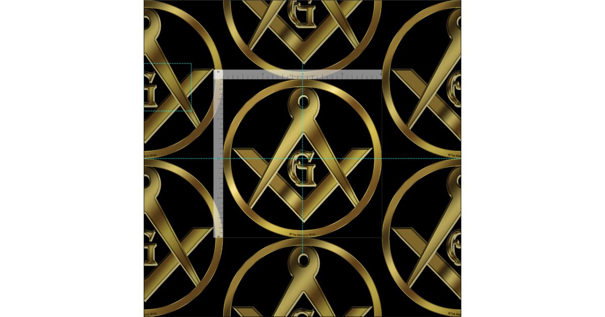 The Masonic Circle Fabric | Zazzle