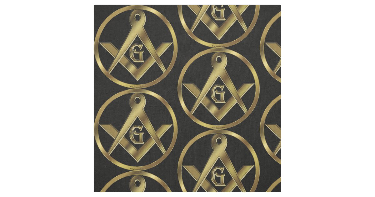 The Masonic Circle Fabric | Zazzle