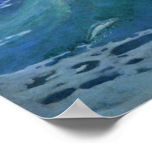 The Mermaid by Howard Pyle, 1919. Poster | Zazzle