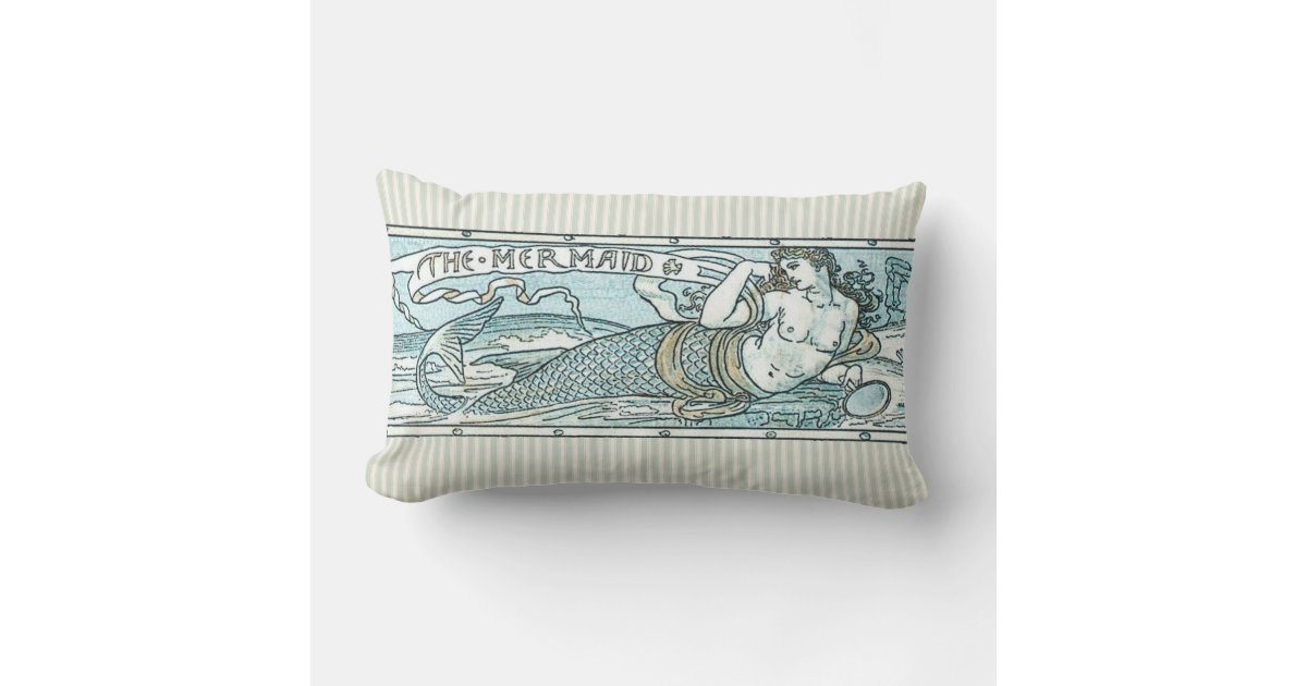The Mermaid Outdoor Pillow | Zazzle