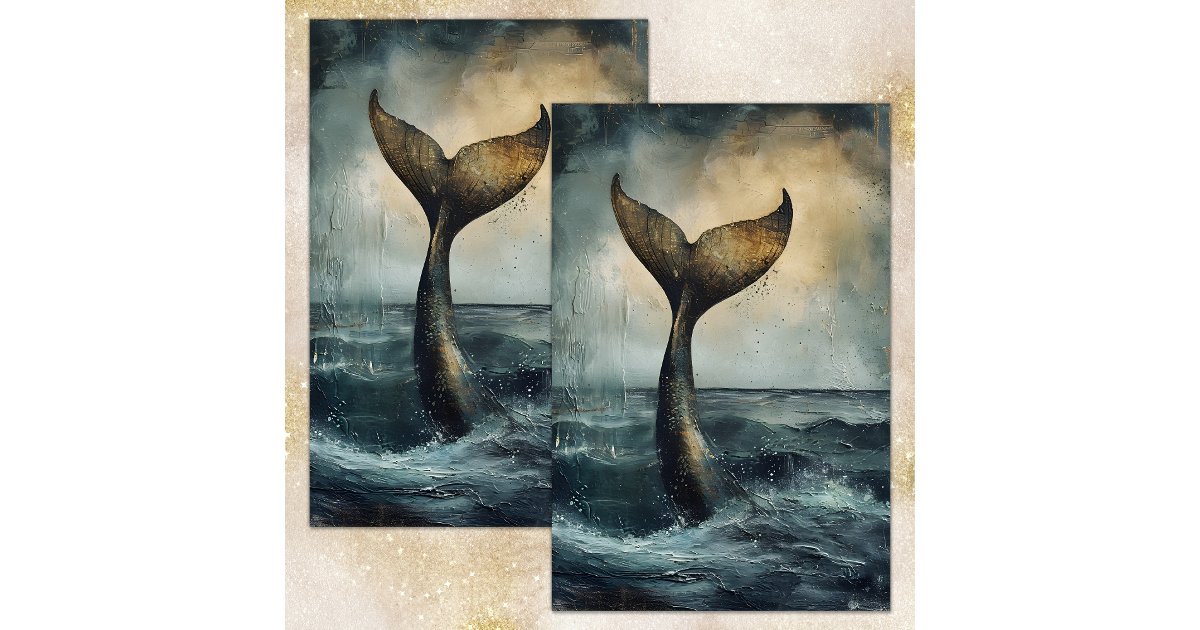 THE MERMAID'S GOODBYE DECOUPAGE TISSUE PAPER | Zazzle