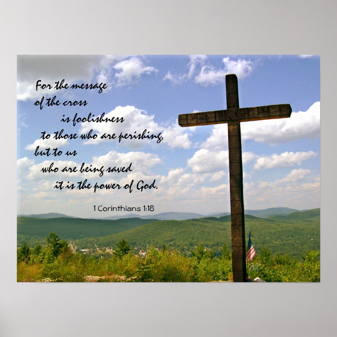 The Message of the Cross, Christian Poster | Zazzle