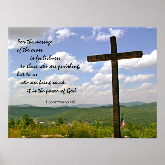 The Message of the Cross, Christian Poster | Zazzle