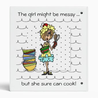 The Messy Cook Recipe Binder | Zazzle