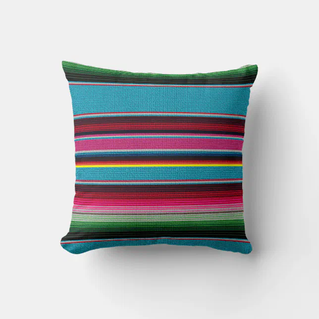 The Mexican Blanket Throw Pillow | Zazzle