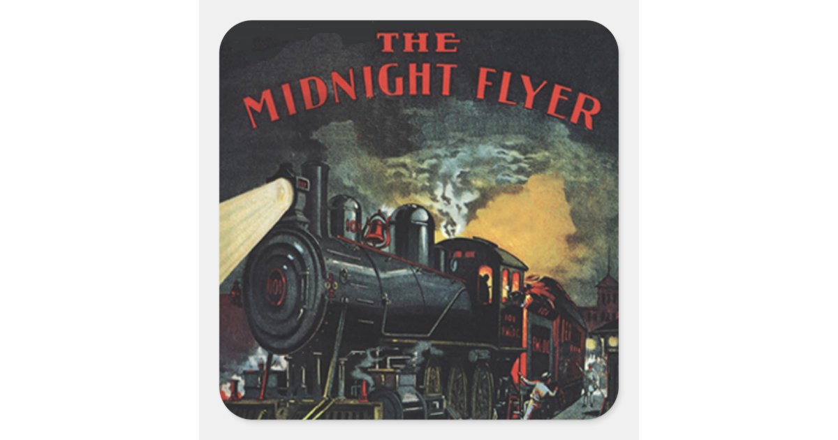 The Midnight Flyer Train Stickers | Zazzle