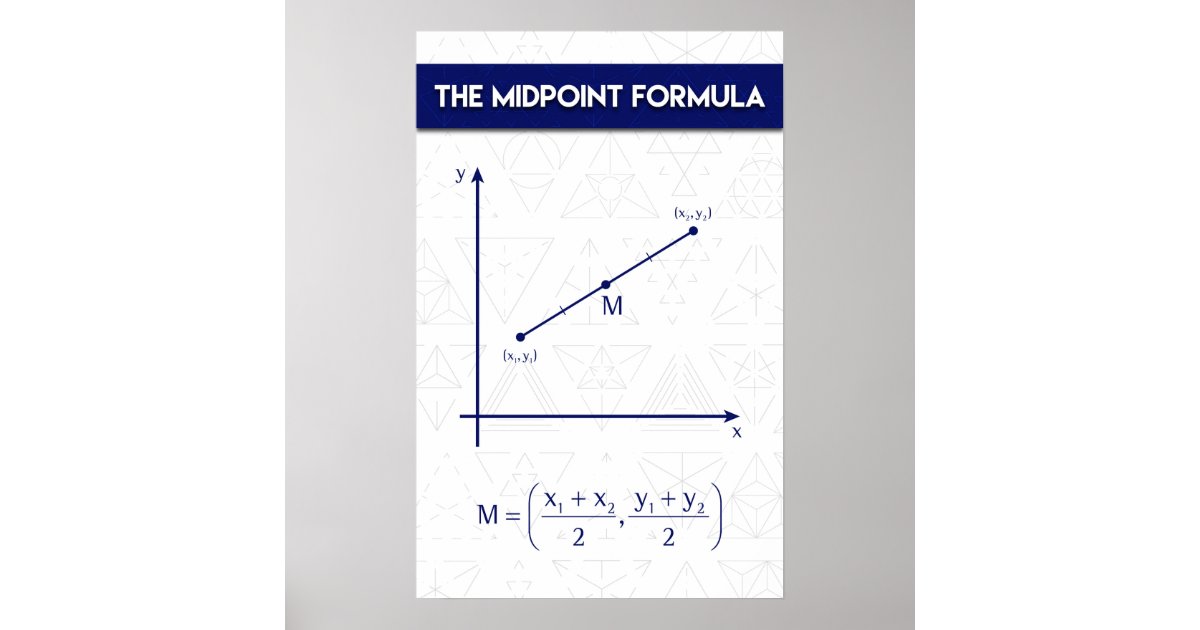 The Midpoint Formula Poster | Zazzle
