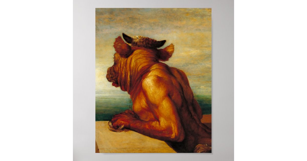 The Minotaur (by George Frederic Watts) Poster | Zazzle