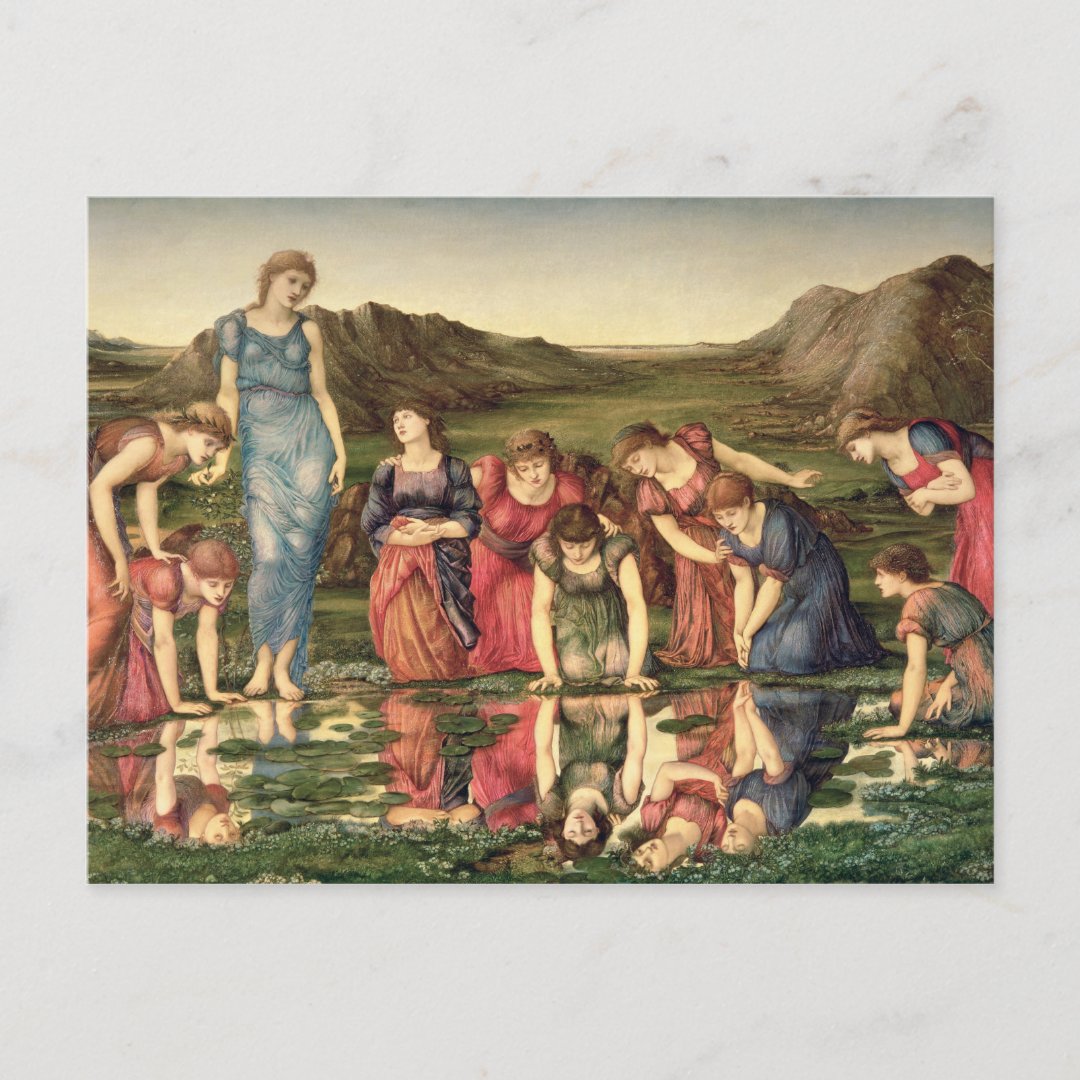 The Mirror of Venus, 1870-76 (oil on canvas) Postcard | Zazzle