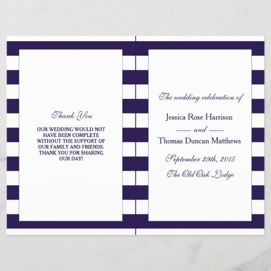 The Modern Navy Stripe Wedding Collection | Zazzle.com