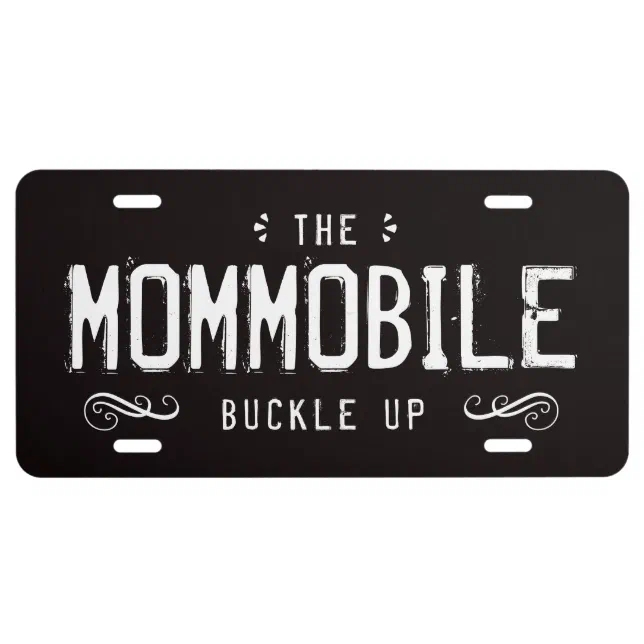 The MOMMOBILE Fun License Plate for MOM | Zazzle