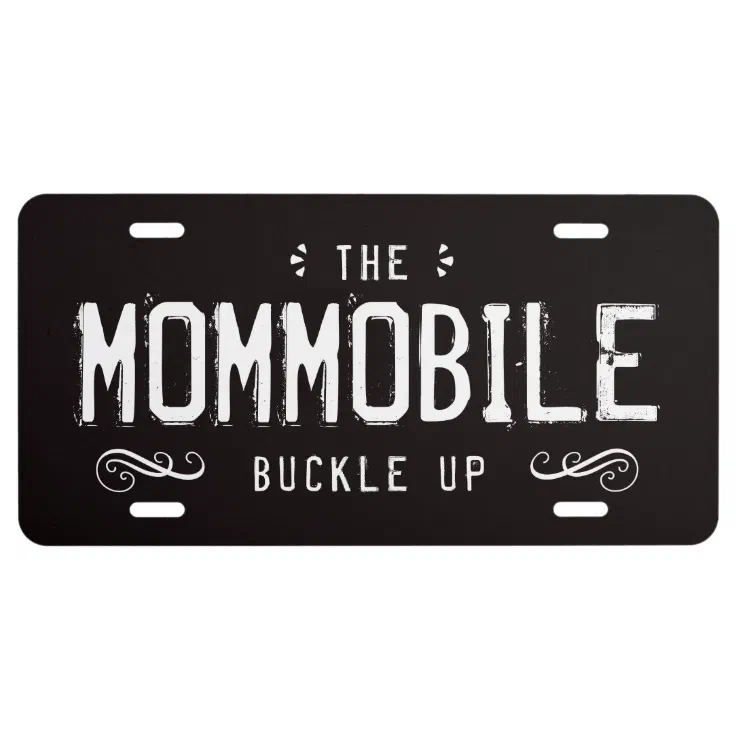The MOMMOBILE Fun License Plate for MOM | Zazzle