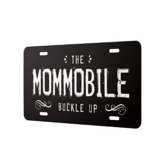The MOMMOBILE Fun License Plate for MOM | Zazzle