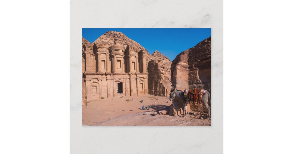 The Monastery in Petra Postcard | Zazzle