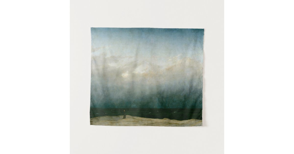 The Monk by the Sea by Caspar David Friedrich Tapestry | Zazzle