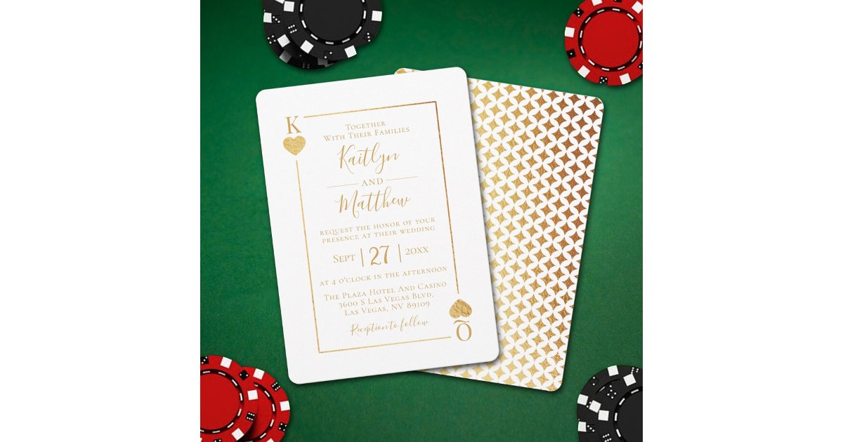 The Monogram Playing Card Wedding Collection | Zazzle