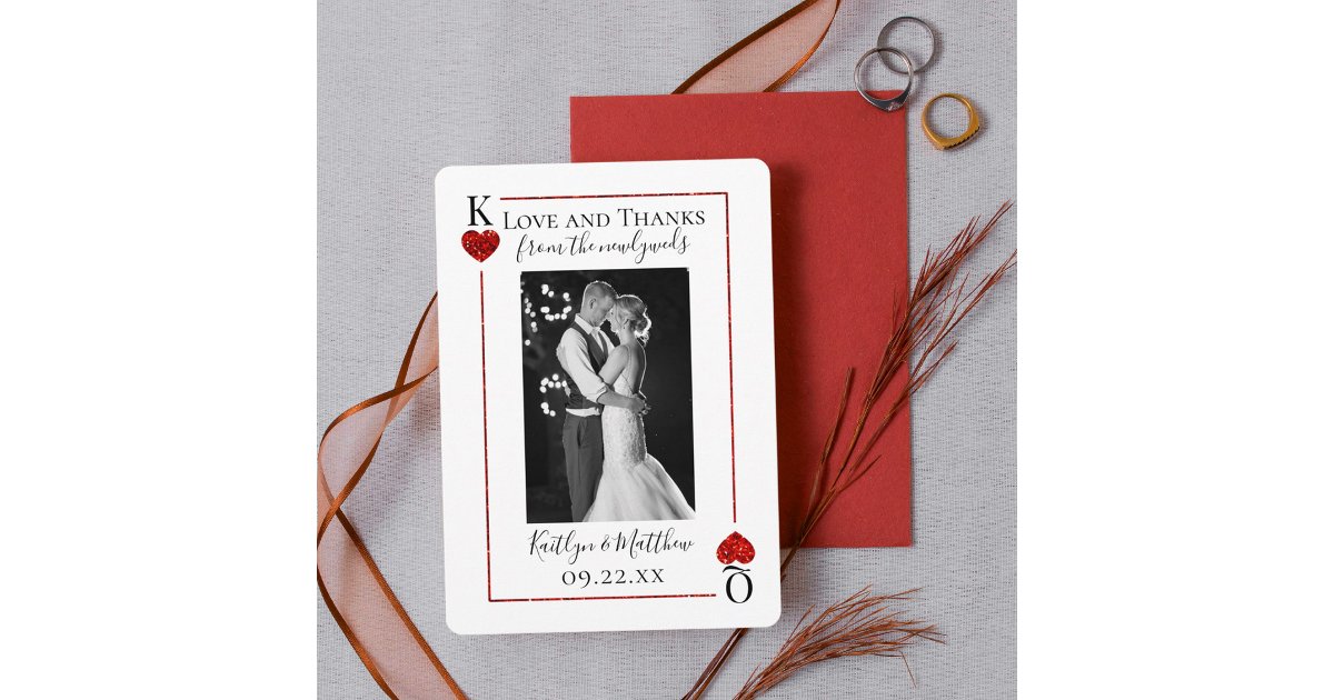 The Monogram Playing Card Wedding Collection | Zazzle