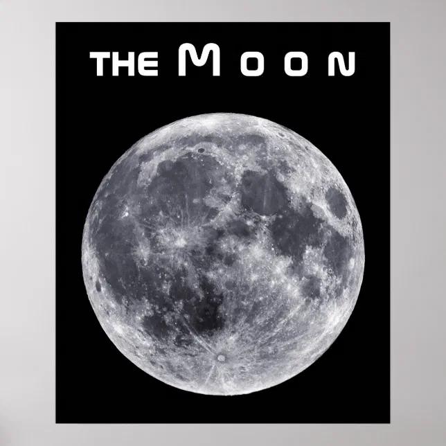 The Moon Poster | Zazzle