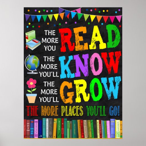 The More You Read The More You Know Poster | Zazzle