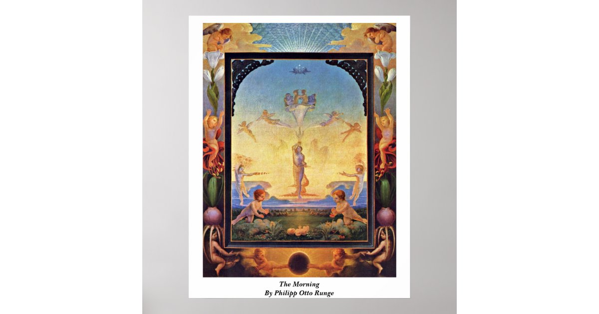 The Morning By Philipp Otto Runge Poster | Zazzle