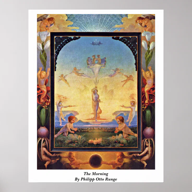 The Morning By Philipp Otto Runge Poster | Zazzle