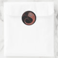 The Morrigan Celtic Raven Stickers, Black Classic Round Sticker | Zazzle