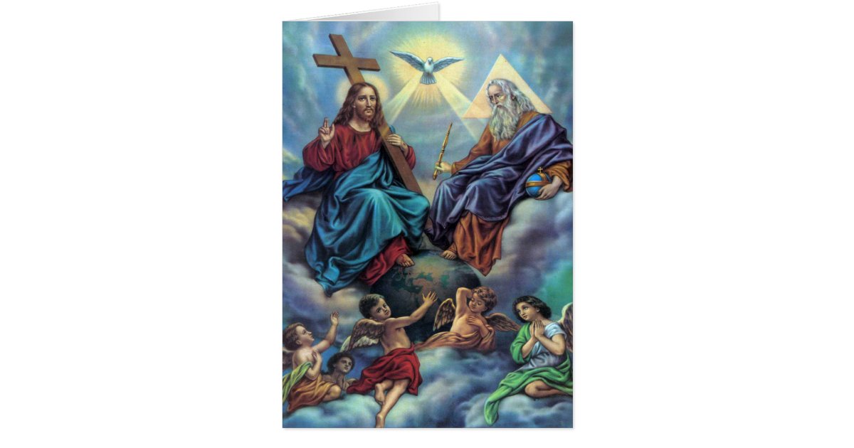 The Most Holy Trinity Card | Zazzle