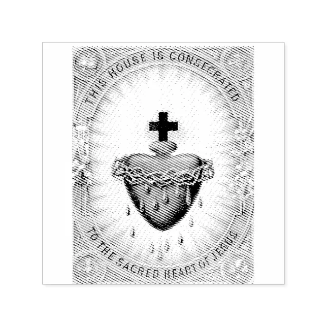 The Most Sacred Heart of Jesus Christ Self-inking Stamp | Zazzle