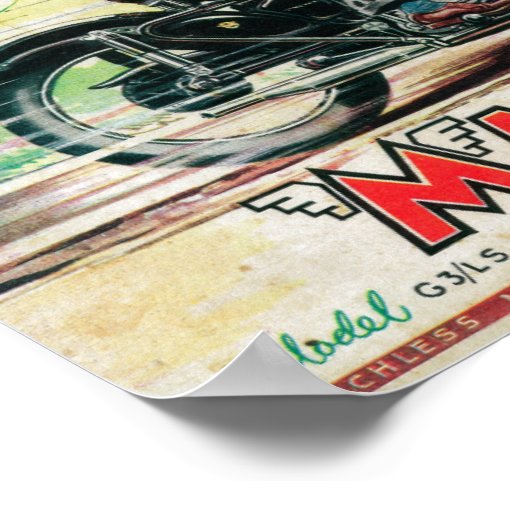 The Motor Cycle Magazine Cover Poster | Zazzle