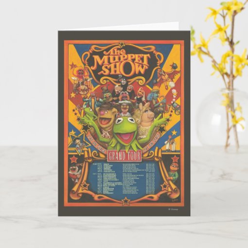 The Muppet Show - Grand Tour Poster Card | Zazzle