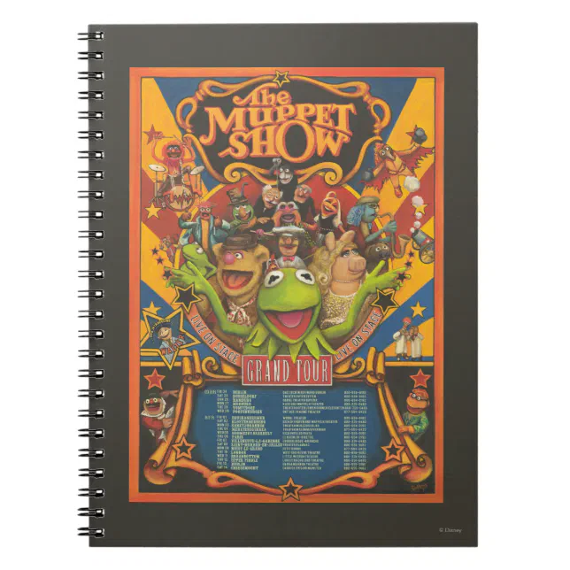 The Muppet Show - Grand Tour Poster Notebook | Zazzle