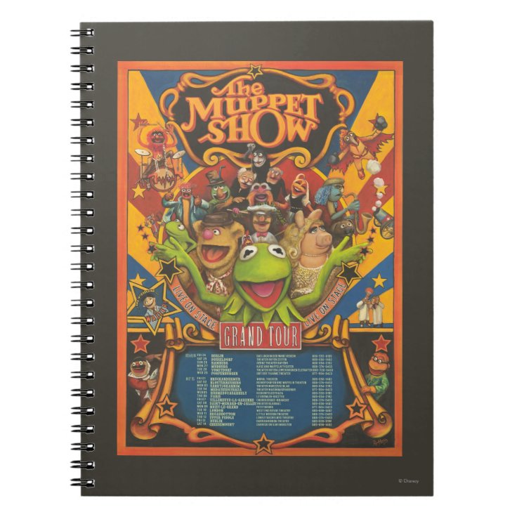 The Muppet Show - Grand Tour Poster Notebook | Zazzle