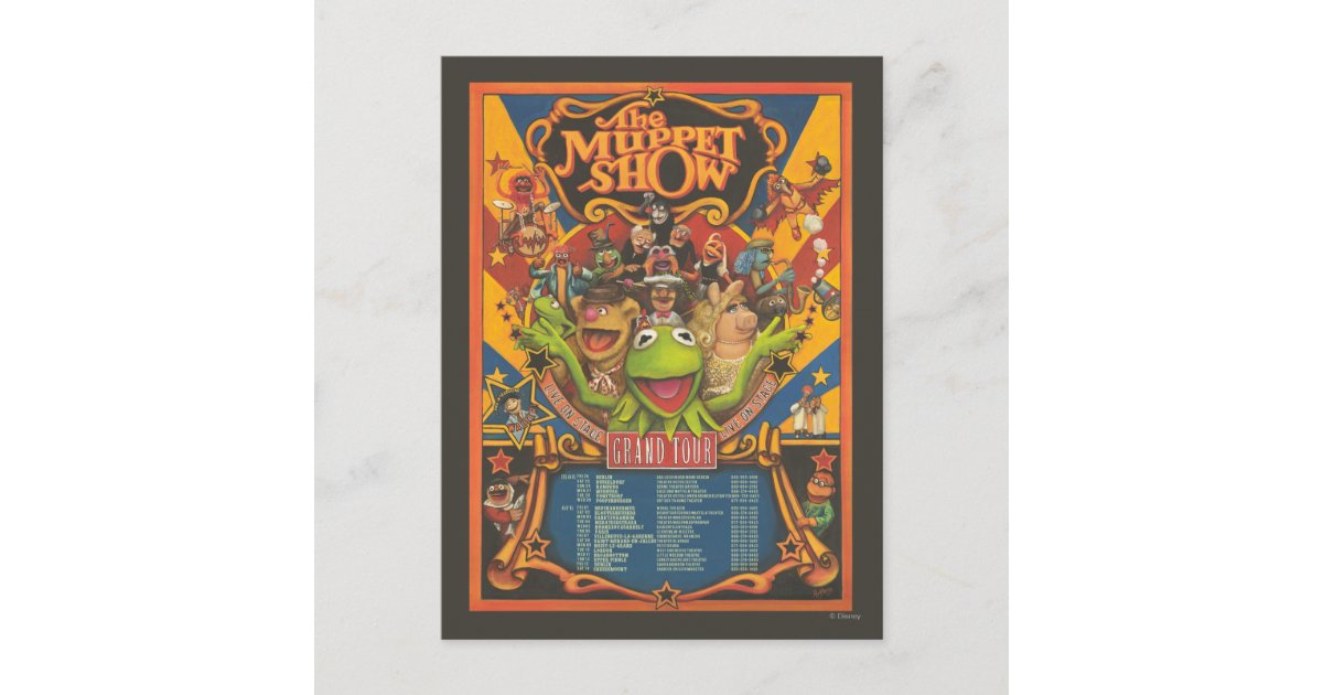 The Muppet Show - Grand Tour Poster Postcard | Zazzle