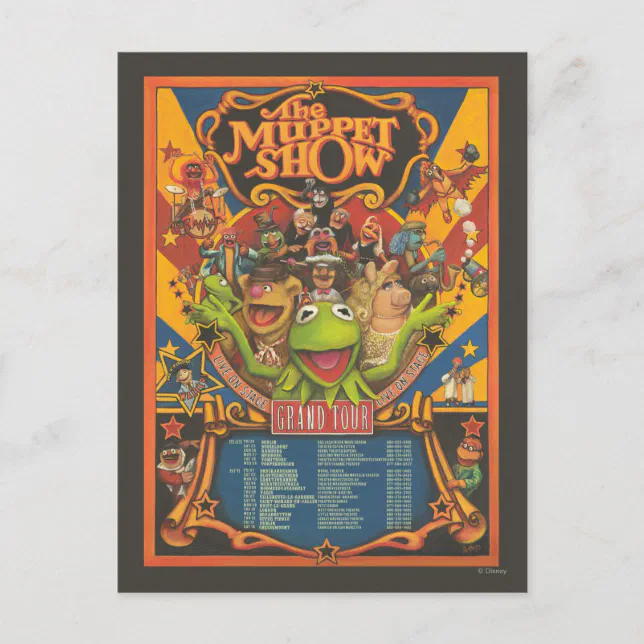 The Muppet Show - Grand Tour Poster Postcard | Zazzle
